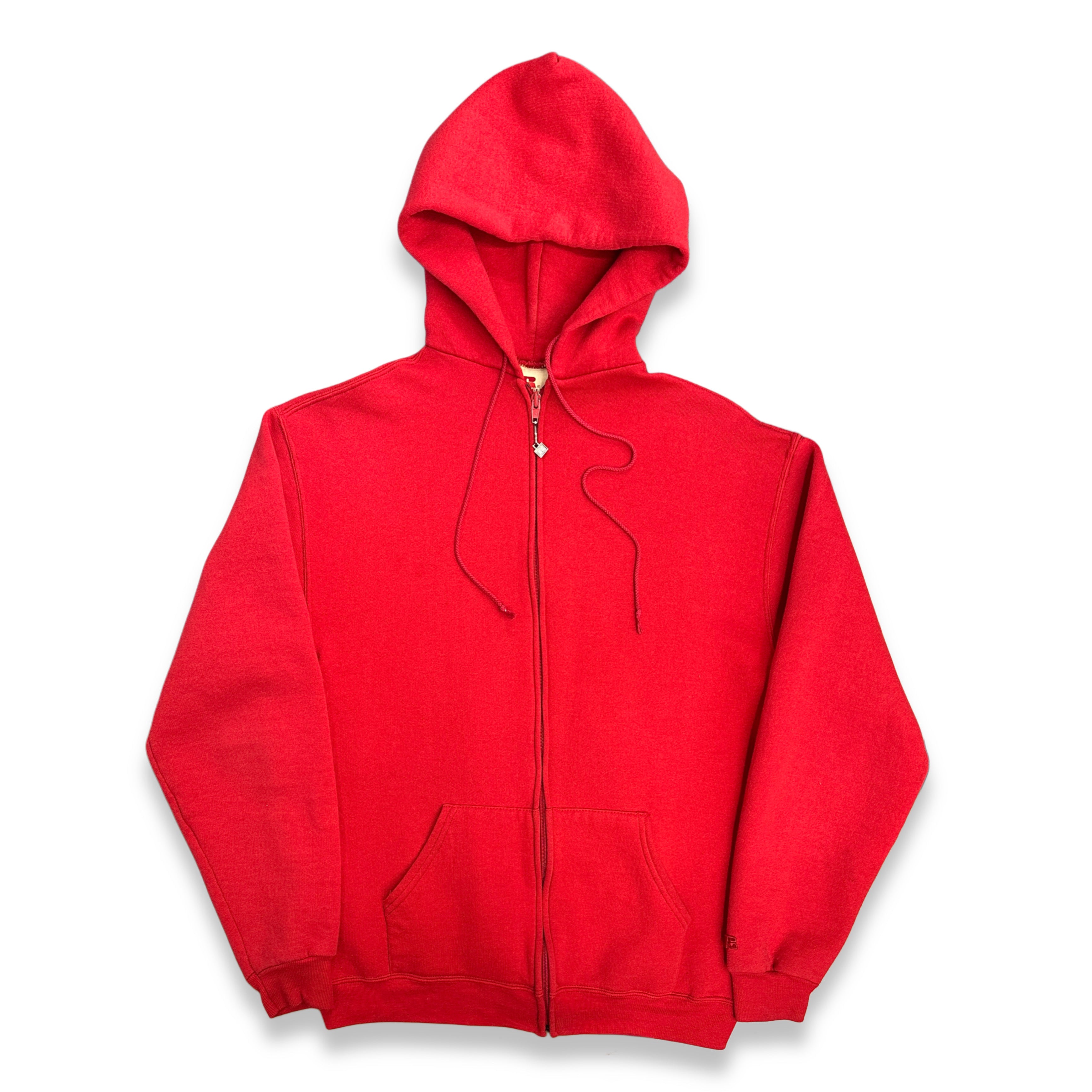 [L] 70s Russell Red Hood Zip-up – wengerball vintage