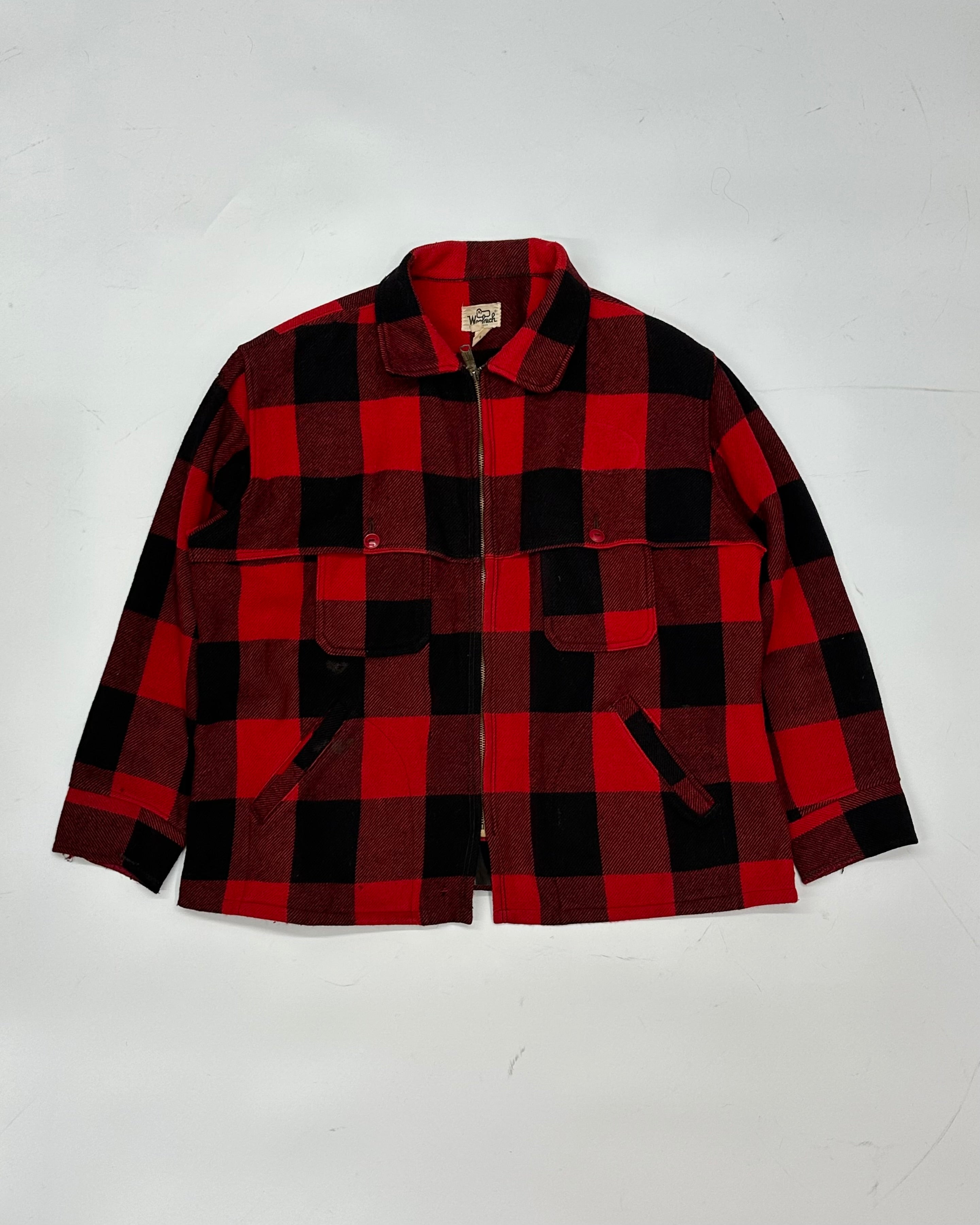 [XXL] 70s Woolrich Buffalo Check Wool Jacket – wengerball vintage
