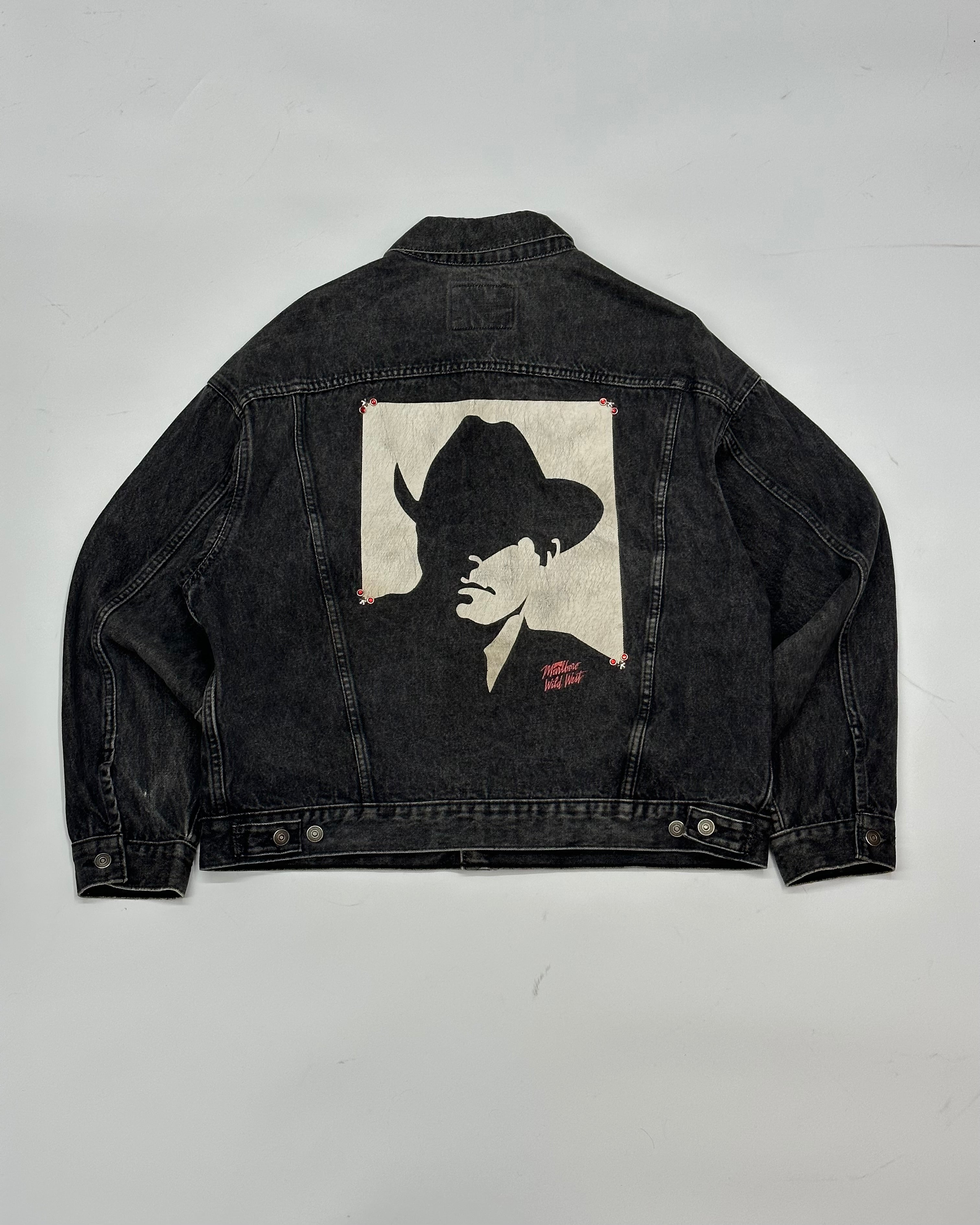 [XL] 90s Marlboro Wild West Denim Jacket – wengerball vintage